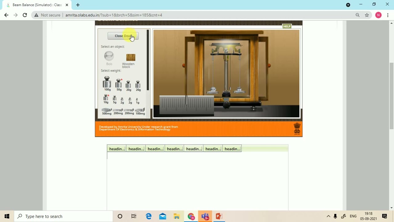 Class 11 Physics experiment- Beam balance - YouTube