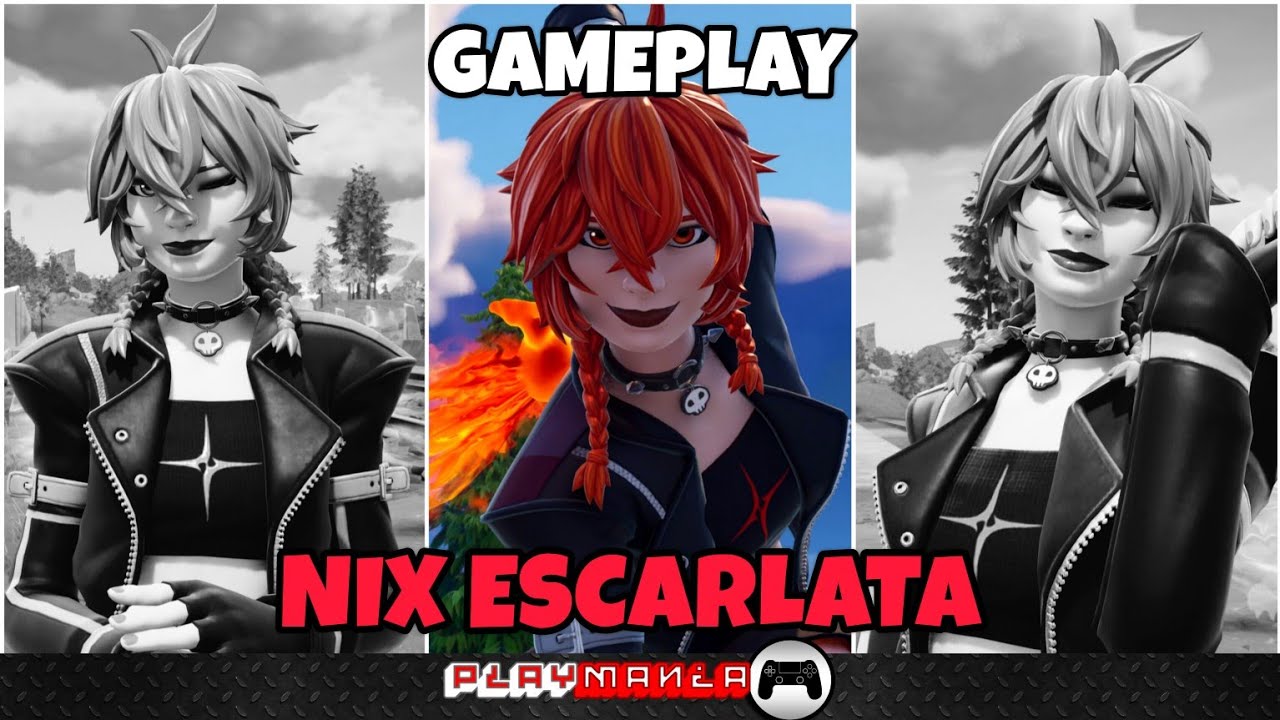 👾 Gameplay NIX ESCARLATA nueva SKIN en FORTNITE PS5 👾 - YouTube