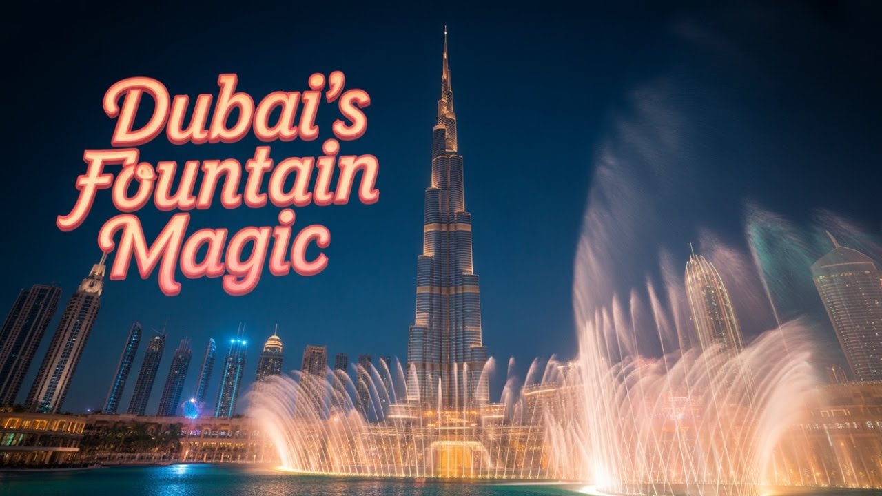 Dubai Fountain Show Dancing to Michael Jackson's Thriller Song | Burj ...