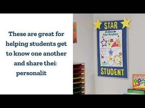 Ready-To-Decorate® All About Me Star Student Posters - 24 posters - YouTube