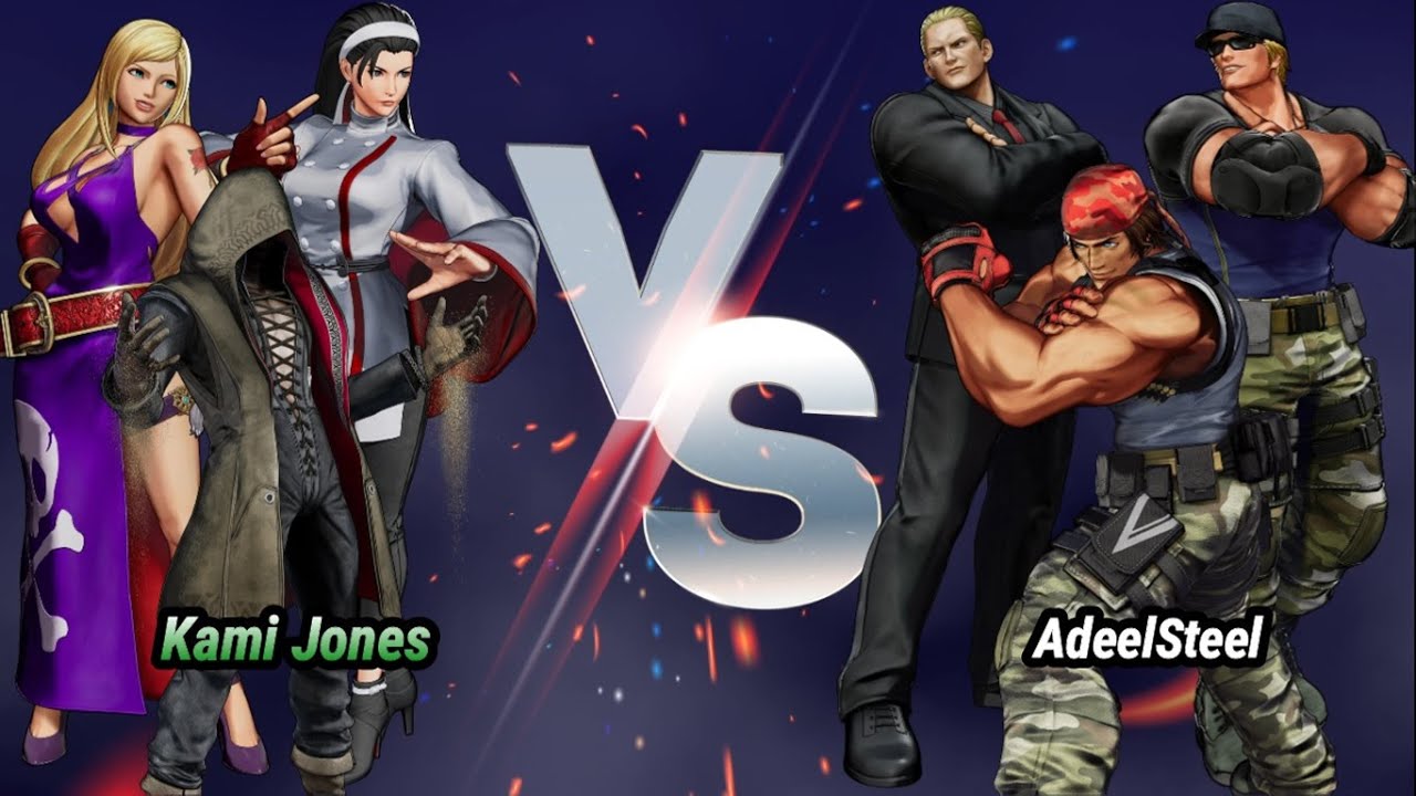 KOFXV Kami Jones🕹️|Kukri |Chizuru |B.Jenet VS Adeel Steel 🕹️|Ralf ...