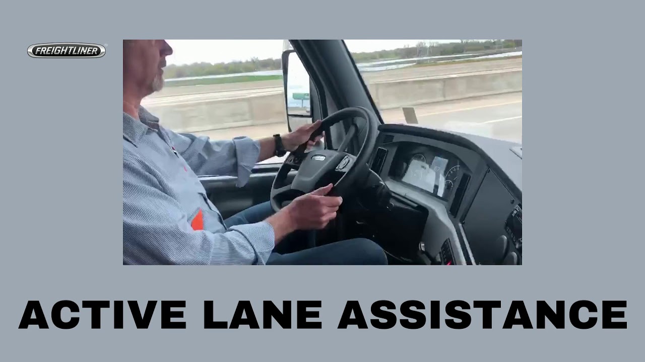 Freightliner Cascadia driver assist technology - YouTube