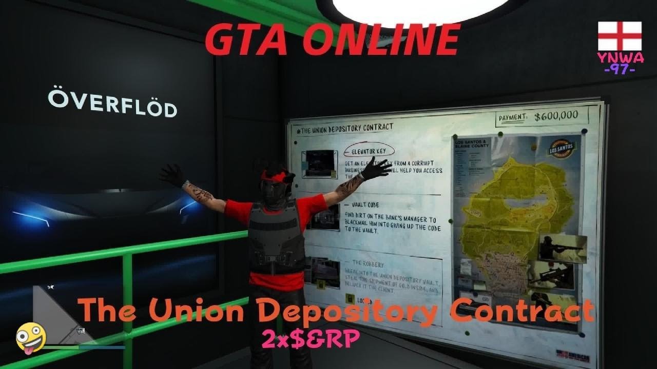 GTA Online - Auto Shop: The Union Depository Contract (2x$&RP) - YouTube