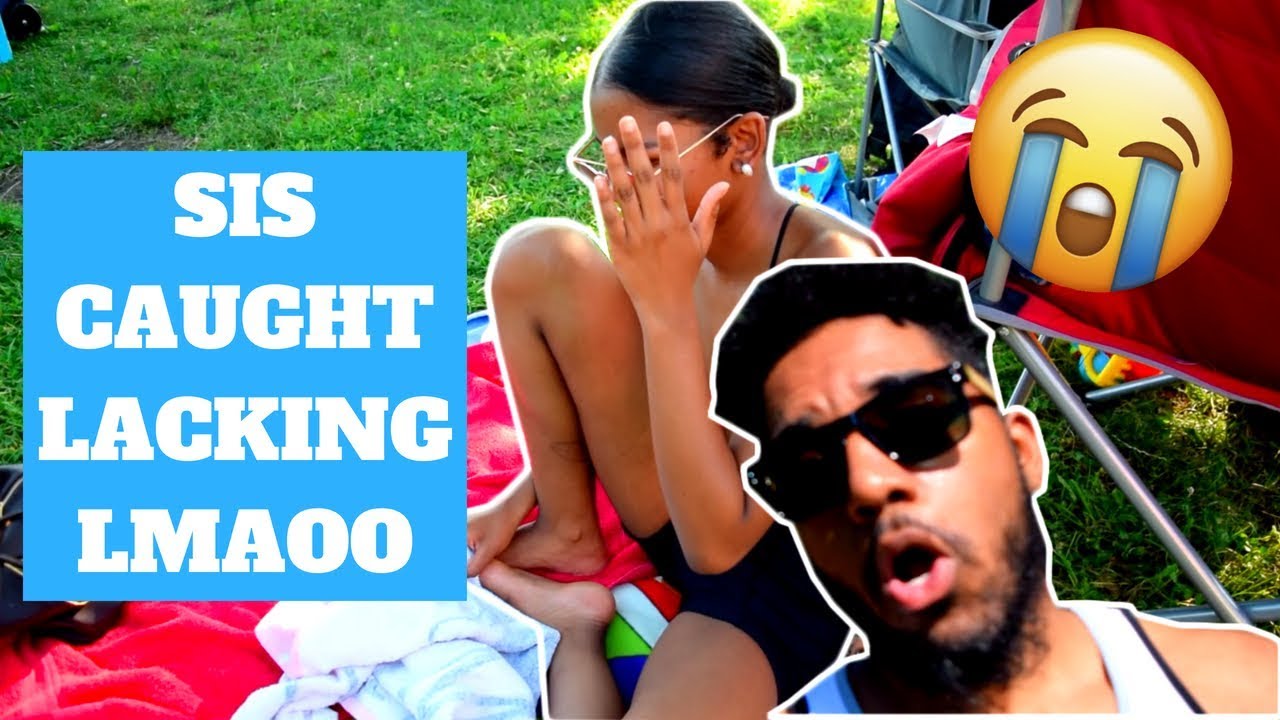 SIS GOT CAUGHT SLACKING 😂 - Orchard Beach Vlog - YouTube