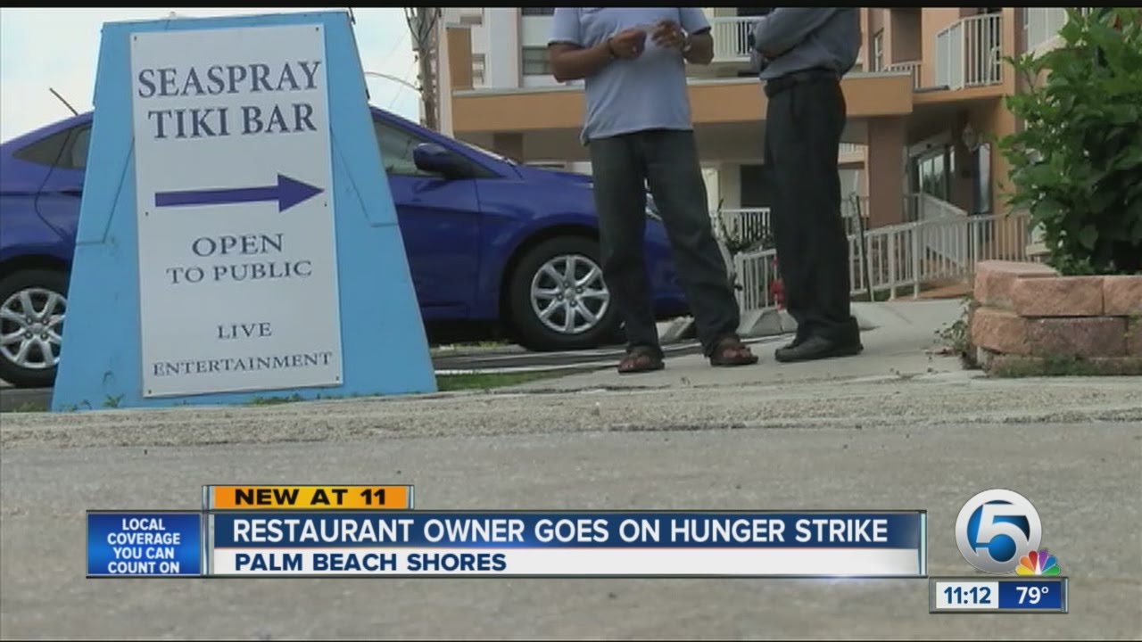 Restaurant owner cited, goes on hunger strike - YouTube