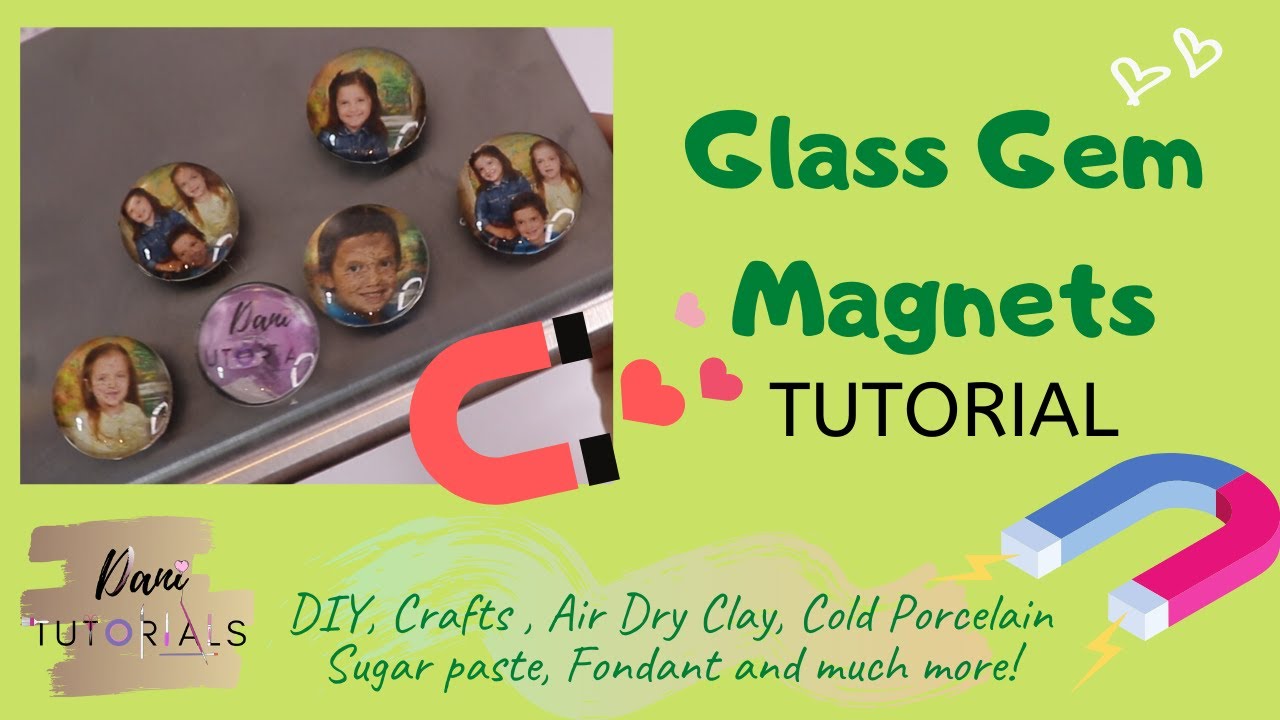 HOW TO MAKE GLASS GEM MAGNETS TUTORIAL | PERFECT CRAFT FOR QUARANTINE ...