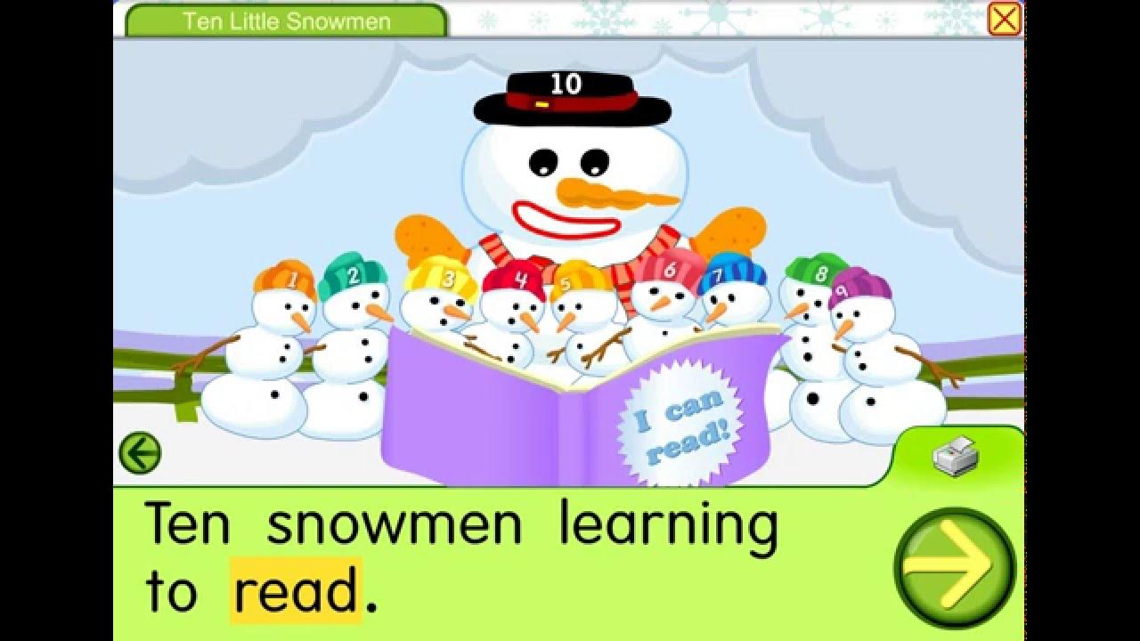 Ten little snowmen - YouTube