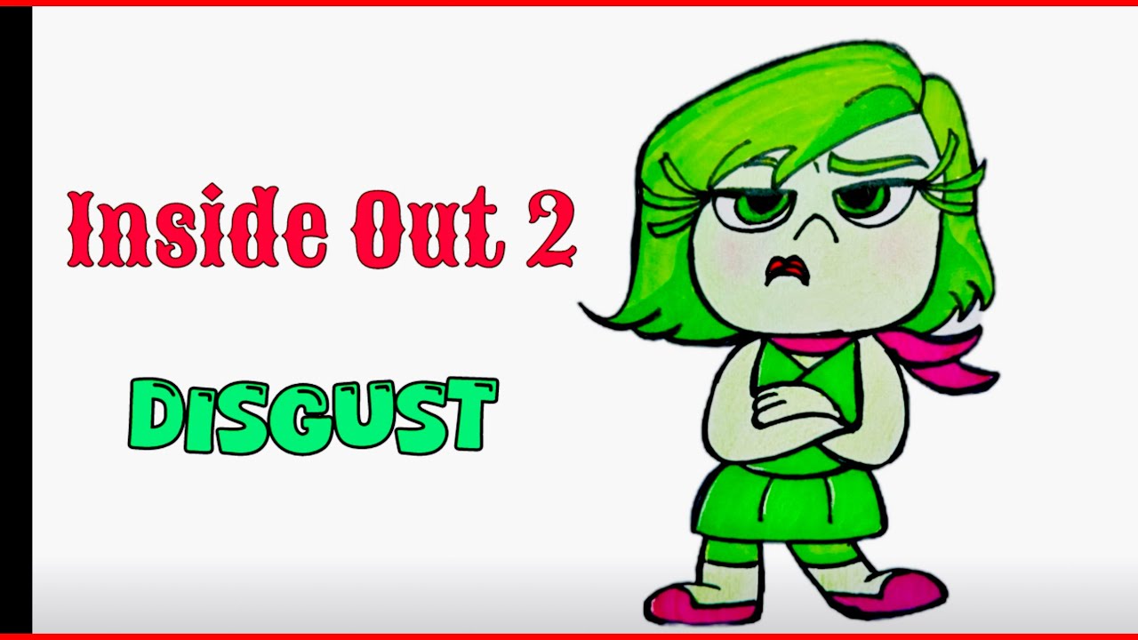 How to Draw Disgust | Inside Out 2 @Simply_art931 - YouTube