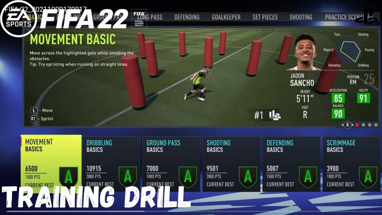FIFA 22 | New Training DRILL in FIFA 22 | Basics - YouTube