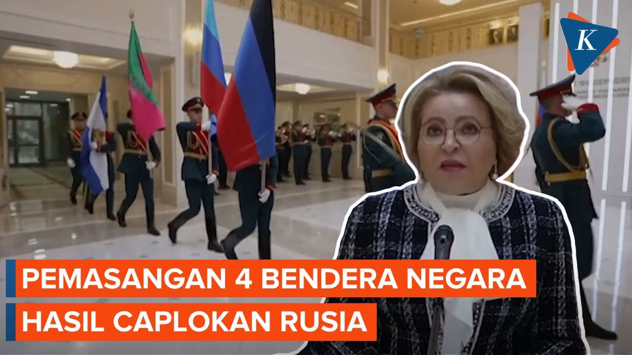 Rusia Resmi Pasang Bendera 4 Wilayah yang Dicaploknya - YouTube