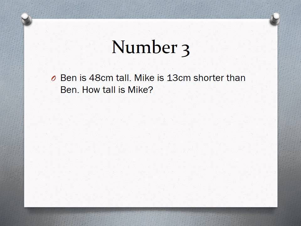Length Word Problems - YouTube