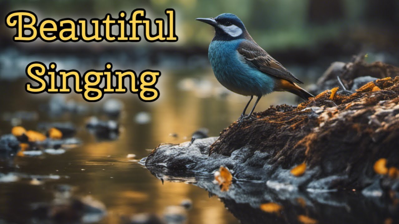 Beautiful birds singing by the creek, Relaxation sounds to help deep ...