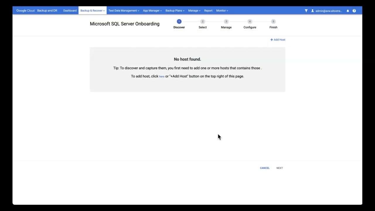 Google Cloud Backup and DR - Adding hosts to use with agent based backups - YouTube