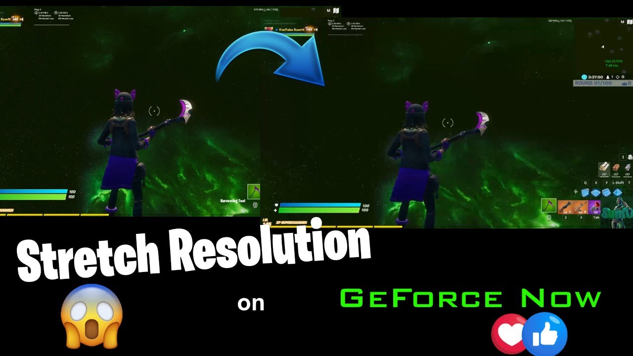 *Working* How to get stretch Resolution on Fortnite Geforce Now after ...