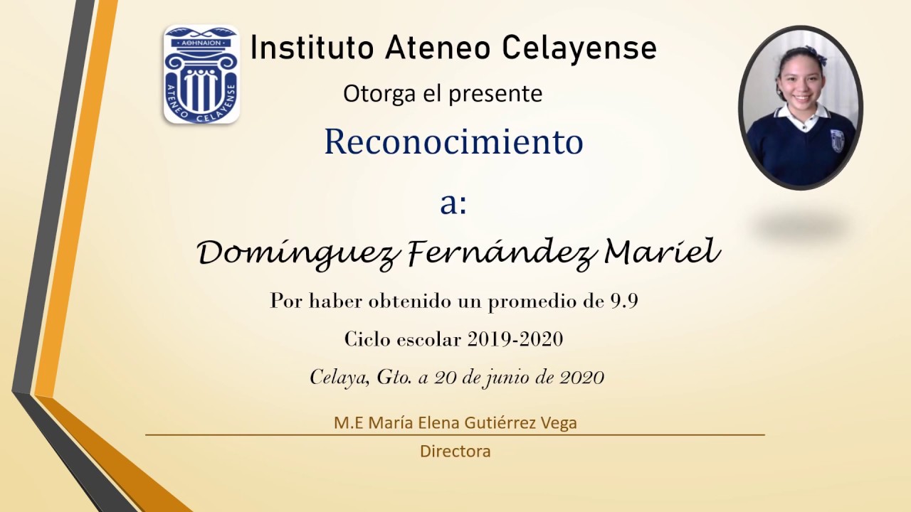 Mejores promedios 2019 - 2020 sección secundaria - YouTube