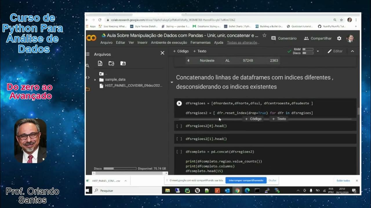 Aula 11 - 20- Pandas - Concatenação / Empilhamento Vert. e Horiz. de ...