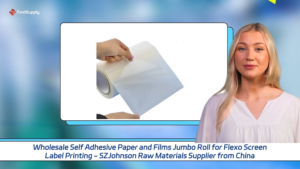 Wholesale Self Adhesive Paper and Films Jumbo Roll for Flexo Screen ...