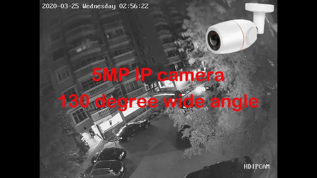 Home Security 130 degree wide angle IP camera bullet camera night ...