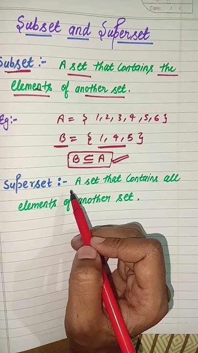 🔥Difference between Subset & Superset || # shorts || # viral🔥 - YouTube