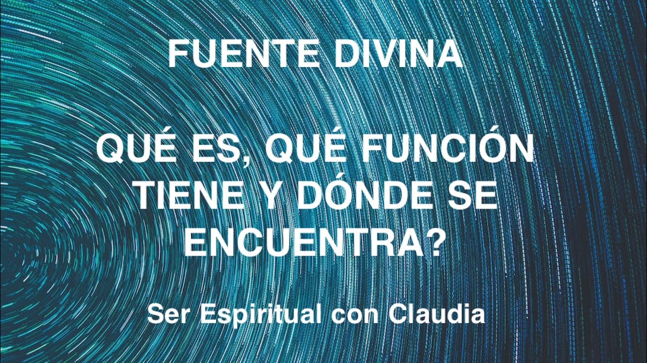 FUENTE DIVINA/ QUE ES, QUE FUNCION TIENE Y DONDE SE ENCUENTRA? AQUI TE ...