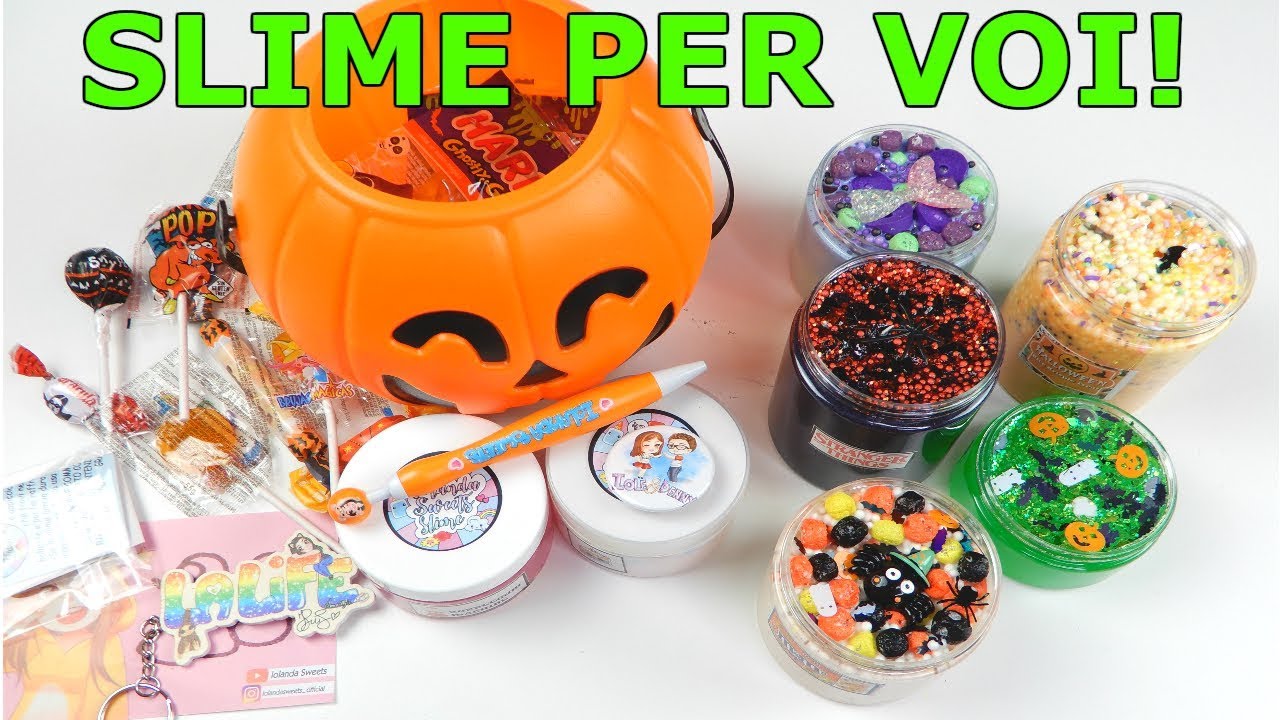 TANTI NUOVI SLIME PER VOI di HALLOWEEN! Stranger things,mistery zucca ...