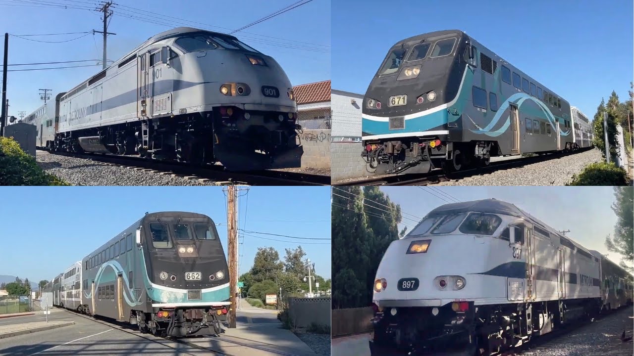 Fast Metrolink Trains! Railfanning Covina, CA FT 929's K3 9/7/2023 ...