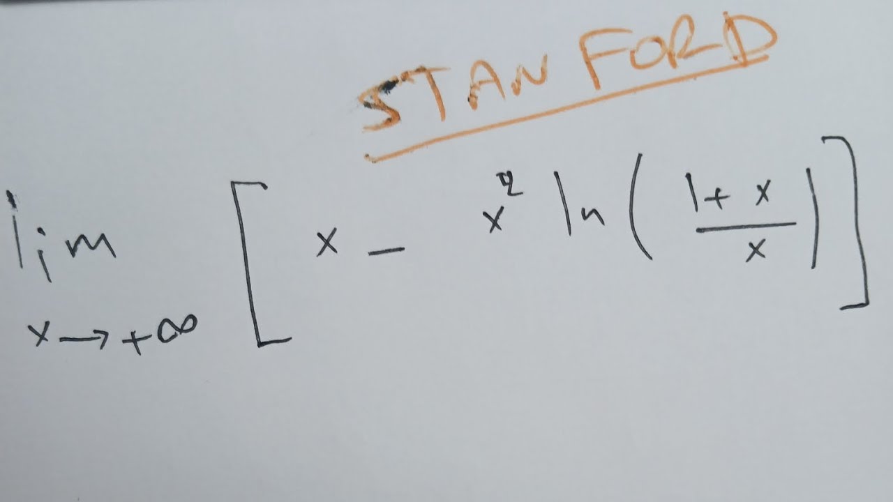 Trying to compute a limit from Stanford math competition.Try it ...