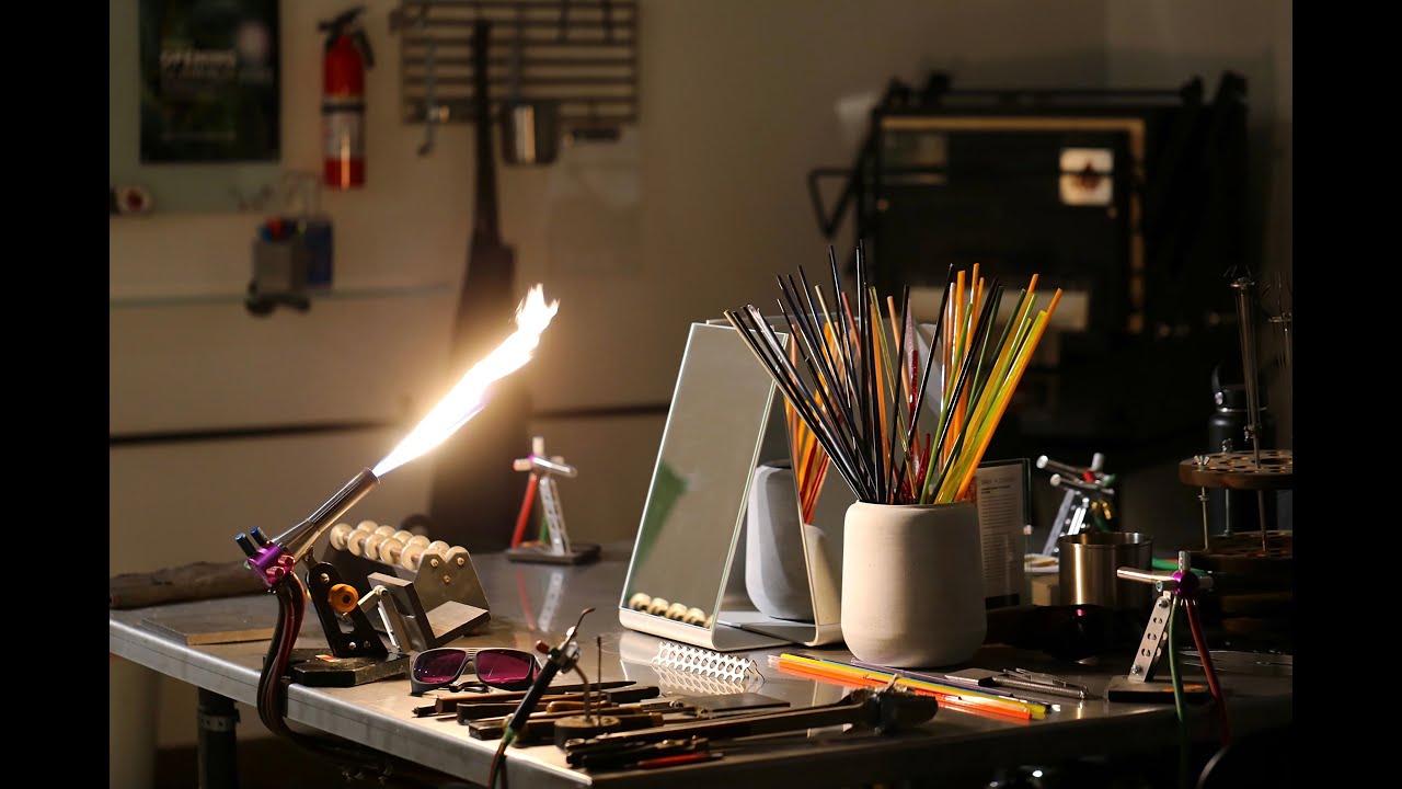Glass Flameworking Class | Dickinson Glass Studio and Showroom - YouTube