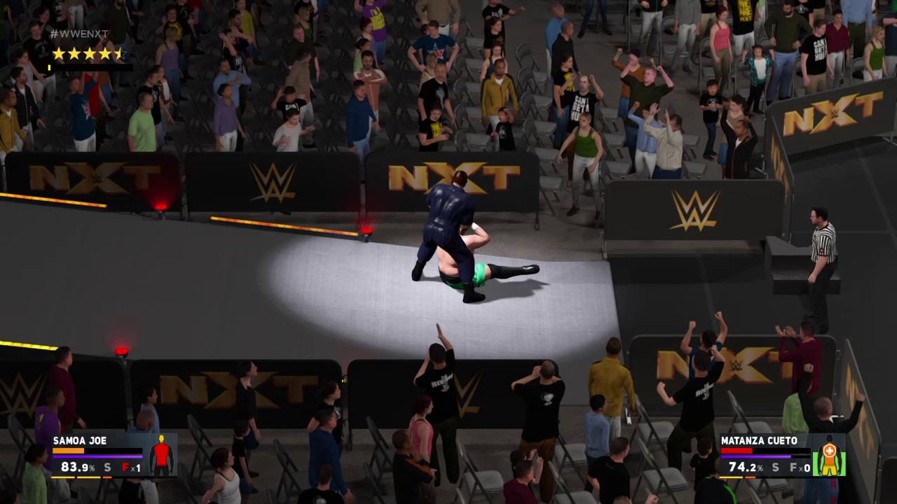 WWE 2K17 Samoa Joe vs Matanza Cueto Falls Count Anywhere - YouTube