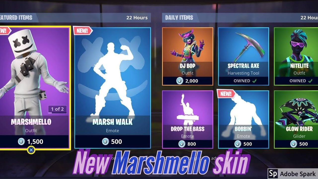 NEW MARSHMELLO SKIN Fortnite Gameplay - YouTube