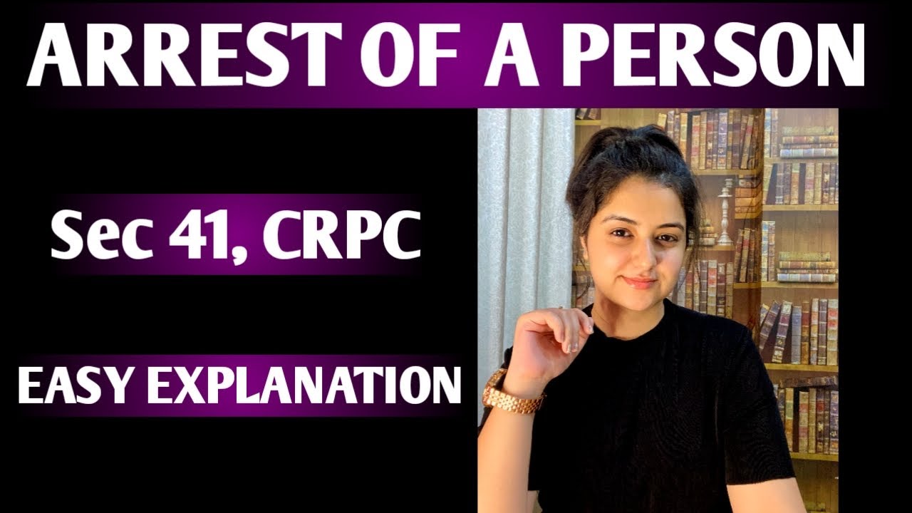 When police may arrest without warrant | Sec 41| CRPC | - YouTube