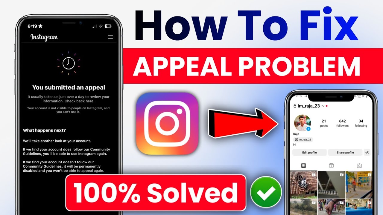 you submitted an appeal instagram problem solve | how to fix you ...