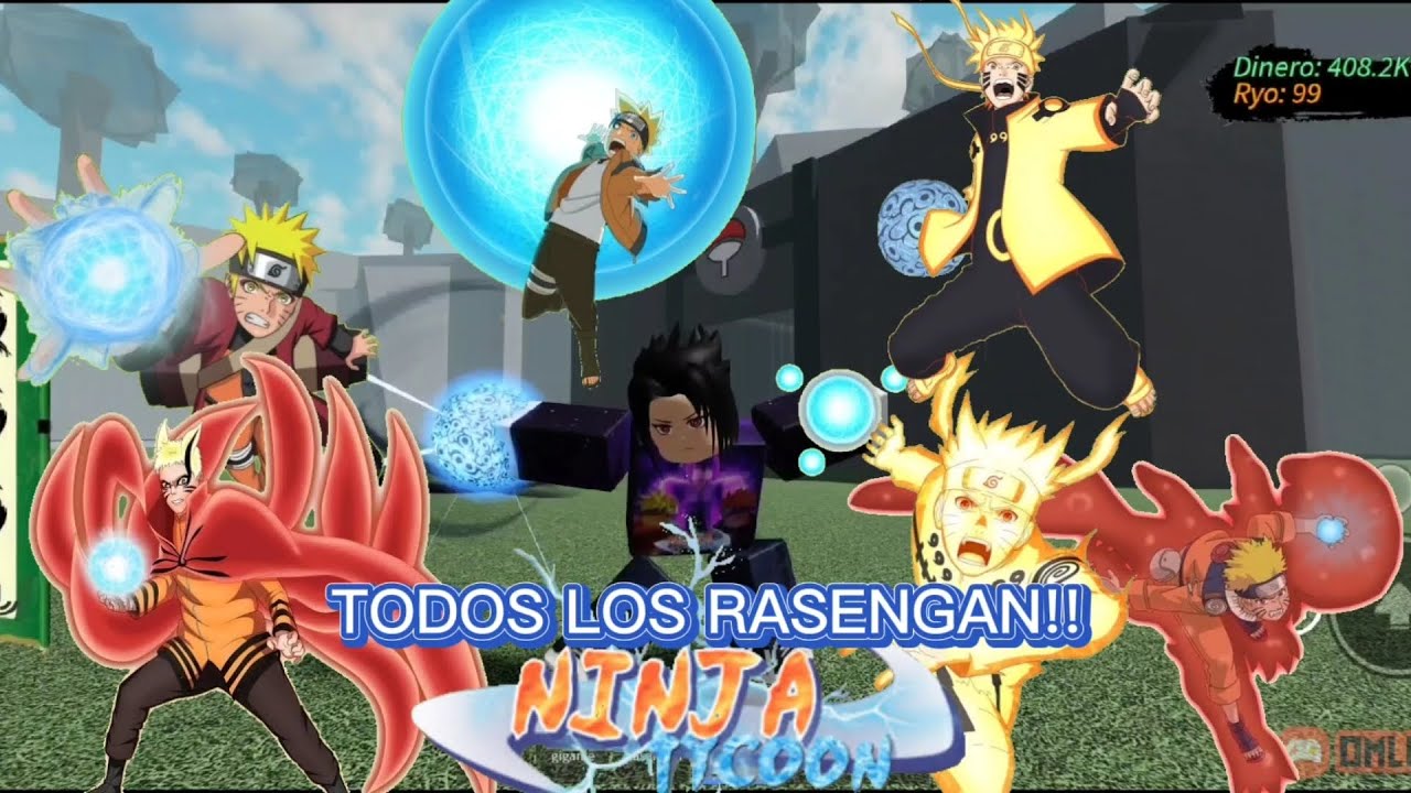ROBLOX.. NINJA TYCOON 😇💯 TODOS LOS RASENGAN!! 🤯💥🔥 ACTUALIZACIÓN (v4.3 ...