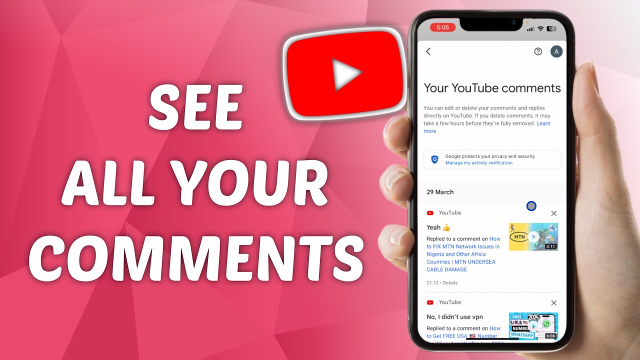 How to Find All Your YouTube Comments on Mobile - YouTube
