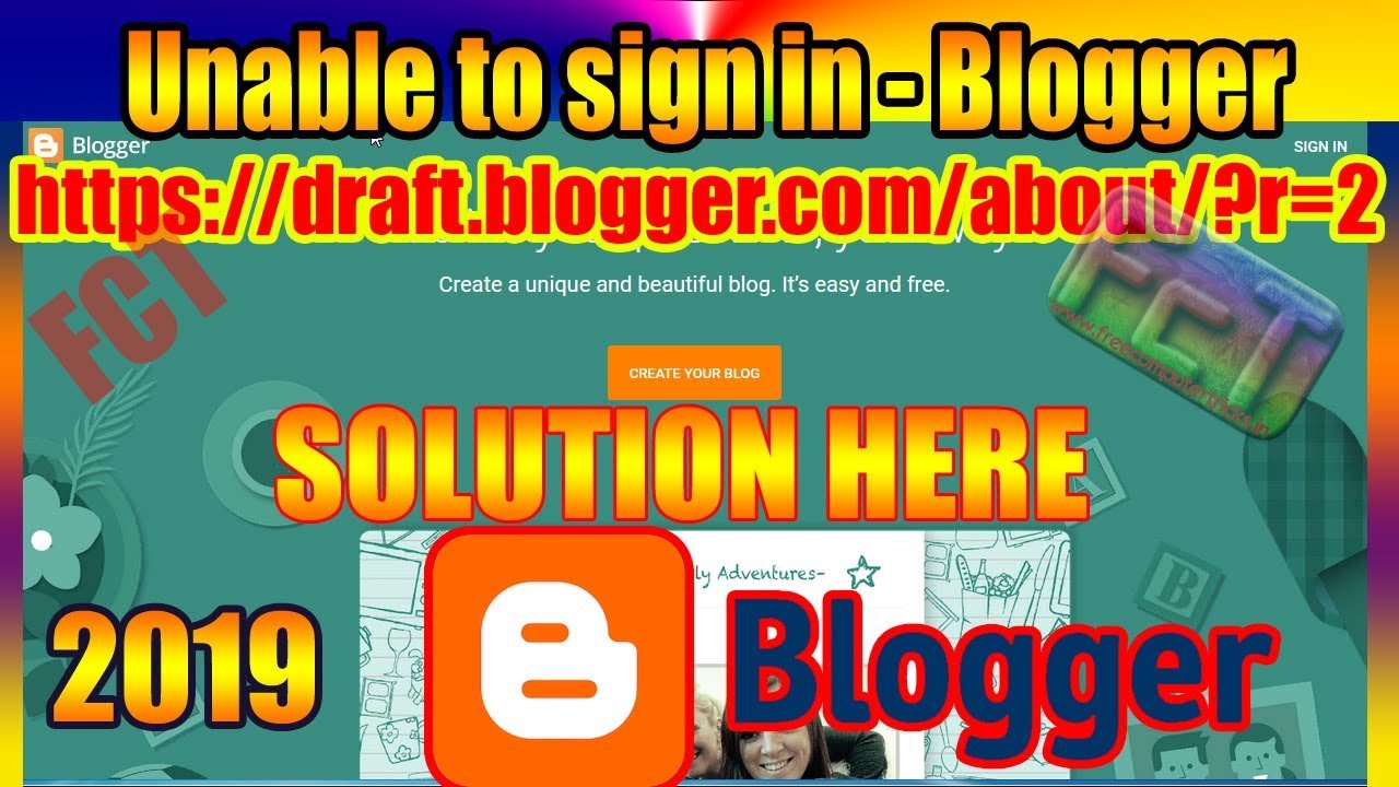 Unable to sign in to my Blogger Solution - Go to About Page ...