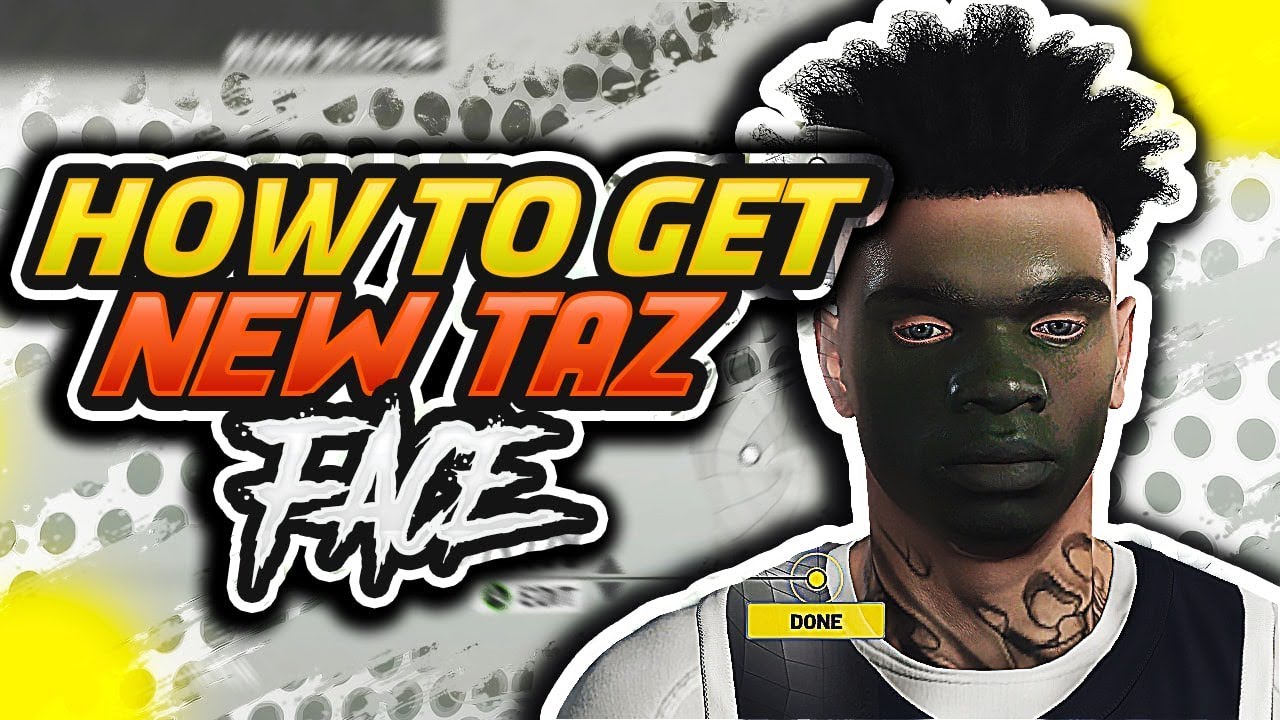 BLACK FACE GLITCH IN NBA 2K19!!! • *NEW TAZ FACE* • SECRET RARE FACE ...