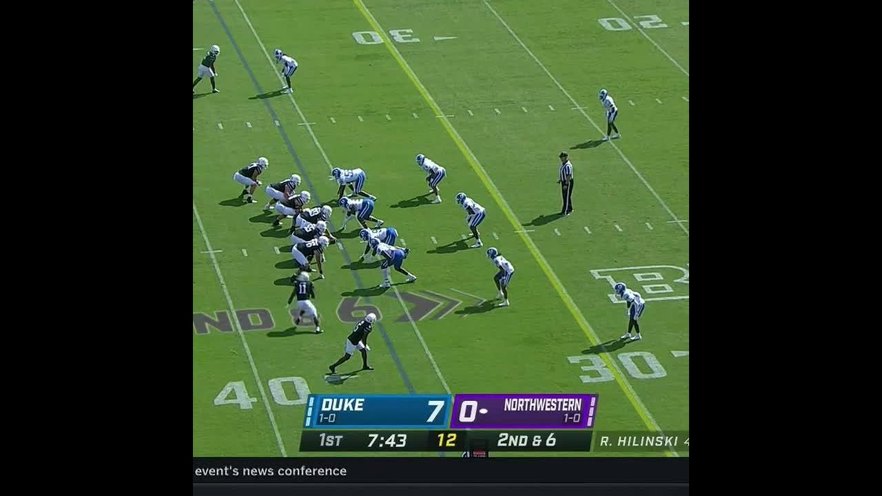 Northwestern's Thomas Gordon with a Slick One-Handed Catch vs. Duke ...