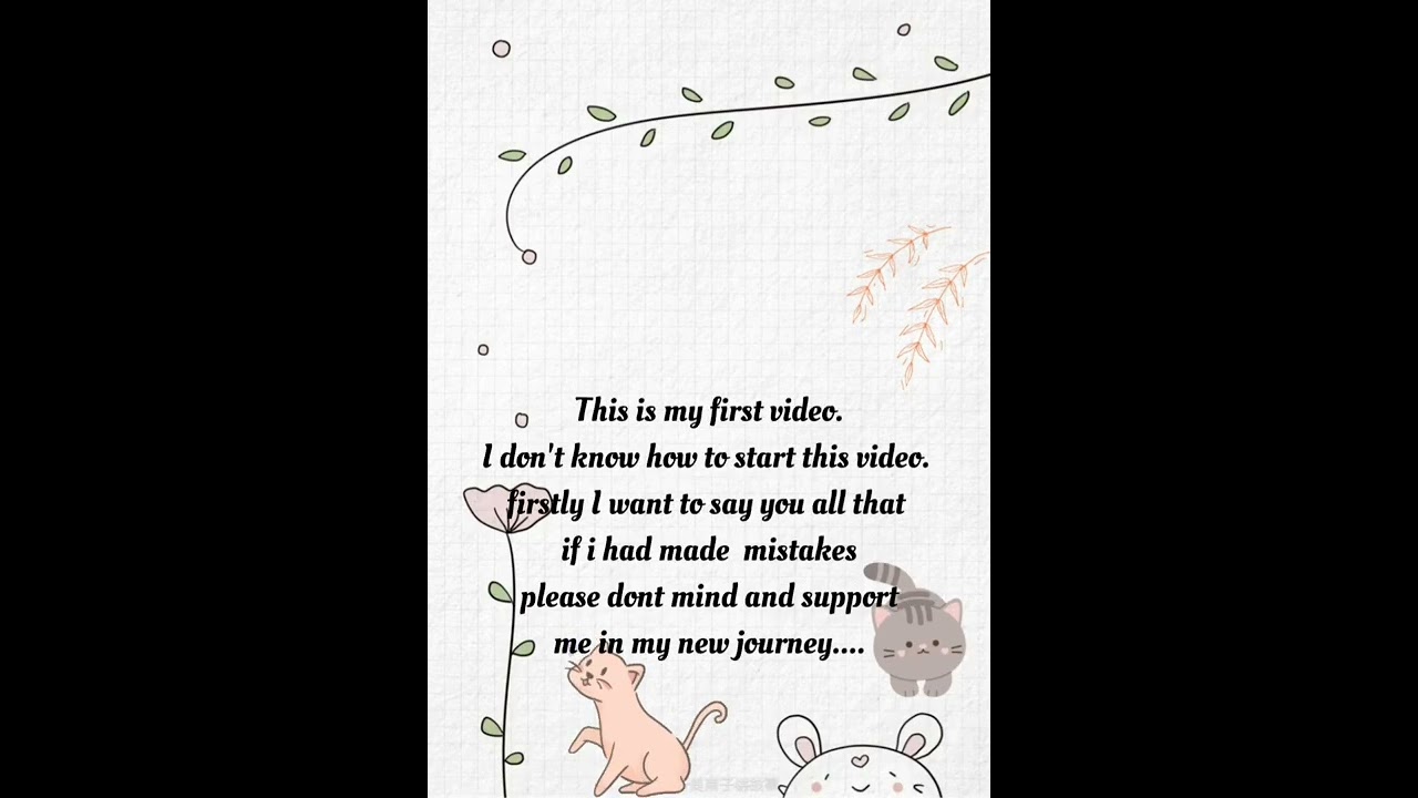 First YouTube video - A Small Introduction Adout Me - Support All ...