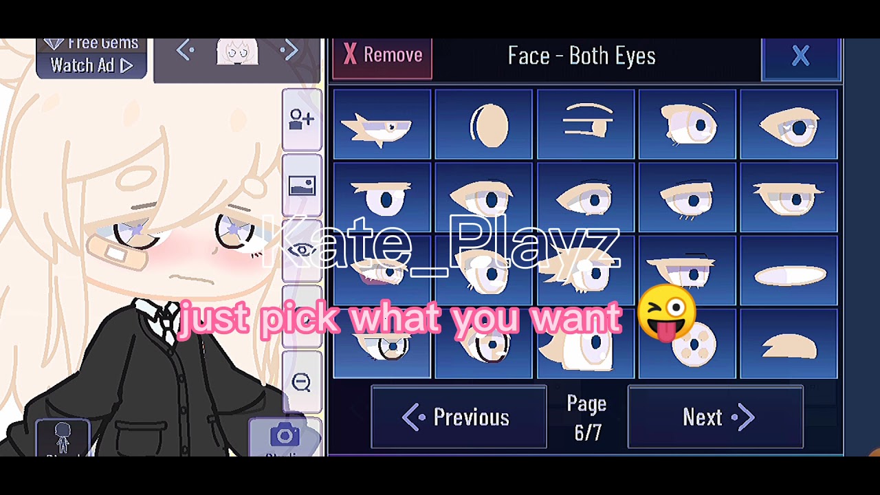 Tutoria how to make a little realistic character on Gacha Club (Kate ...