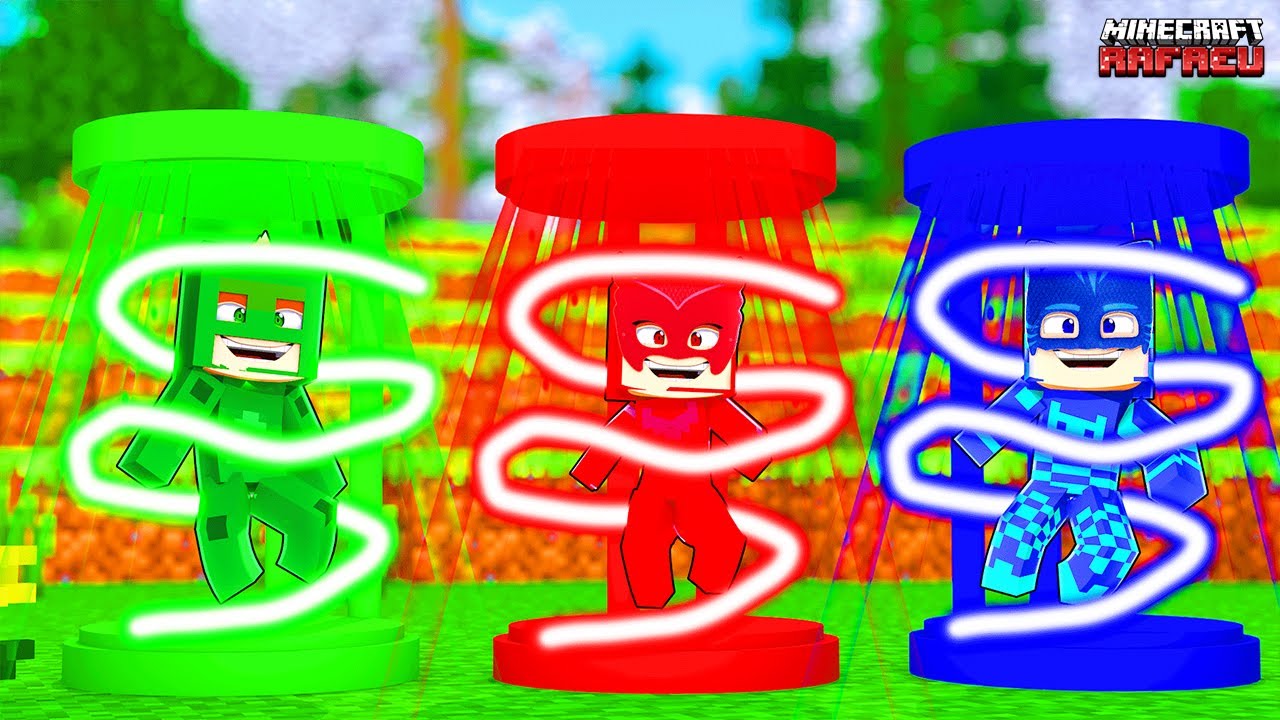 NUNCA ESCOLHA o TELETRANSPORTE ERRADO dos PJ Masks no Minecraft - YouTube