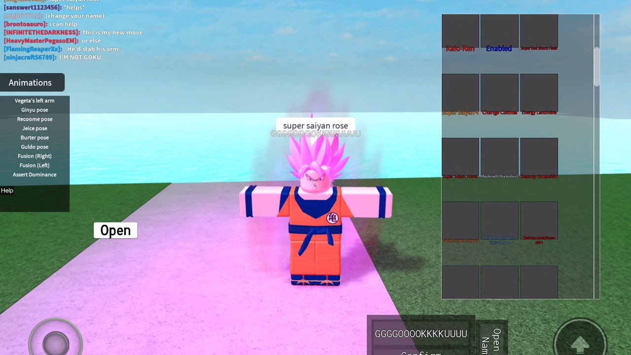 All universal goku forms / roblox - YouTube