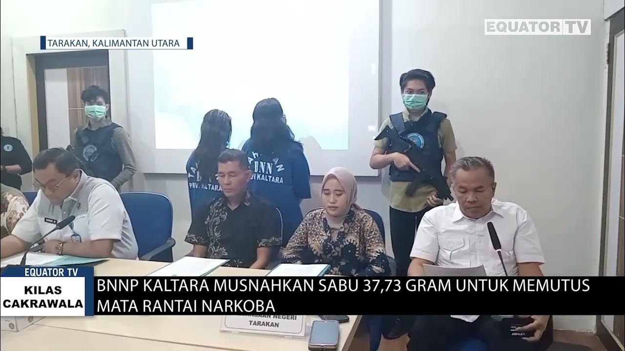 BNNP Kaltara Musnahkan Sabu 37,73 Gram Untuk Memutus Mata Rantai Narkoba - YouTube