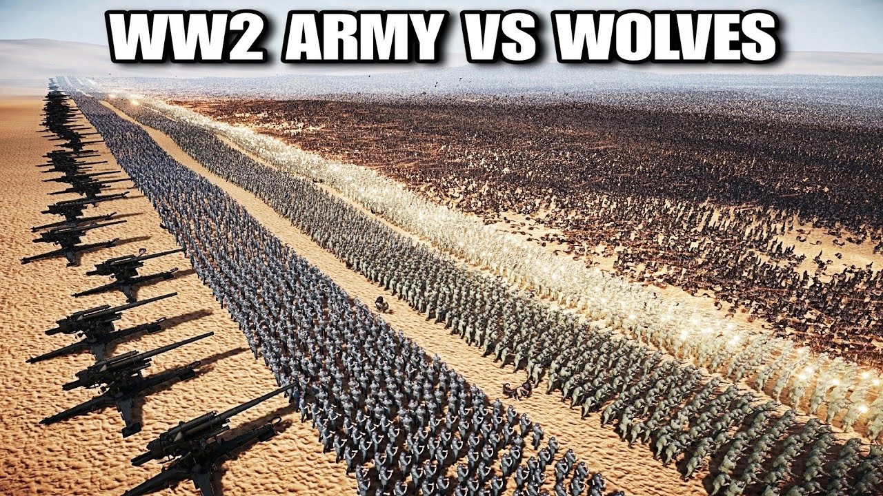 CAN 30,000 WW2 ARMY STOP 1 MILLION WOLVES? | Ultimate Epic Battle ...