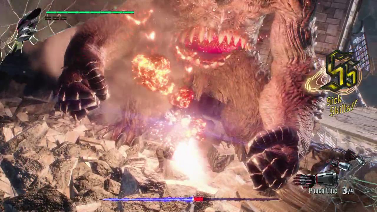 DMC 5 Demo Goliath Punch Line Only No Damage - YouTube