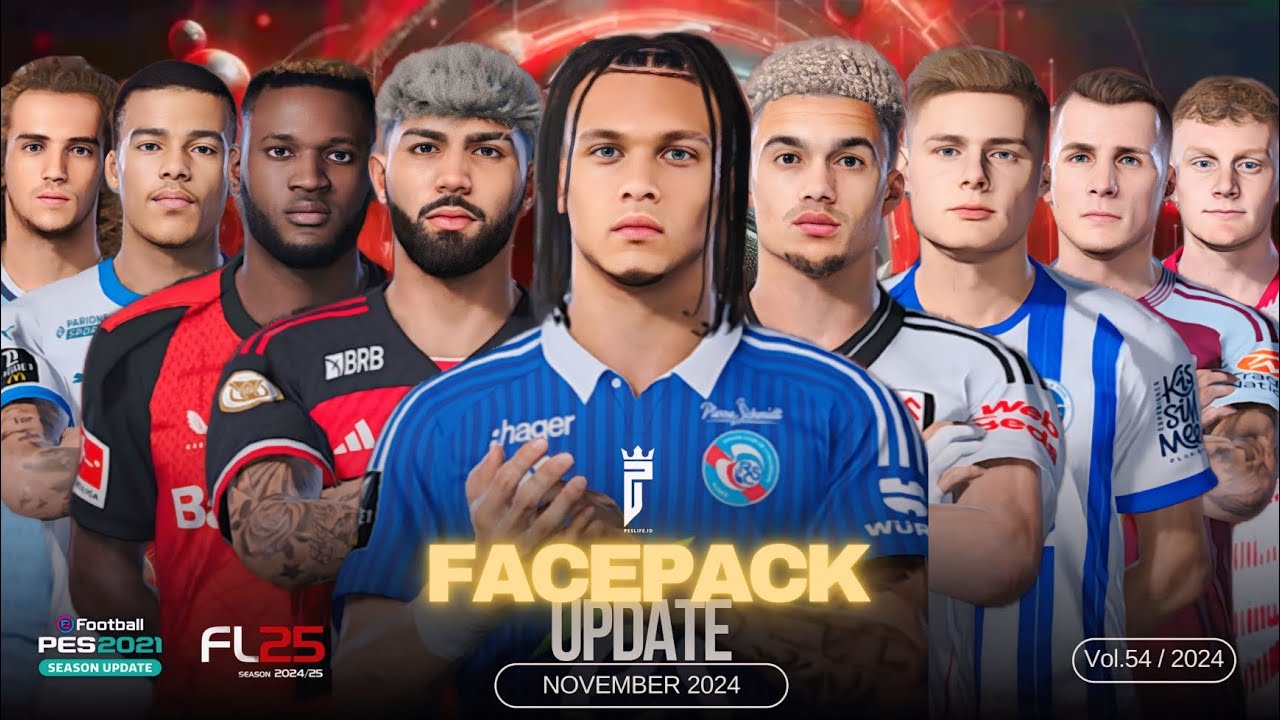 Facepack Update Pes 2021 & FL25 Vol.54 (SIDER) PC - YouTube