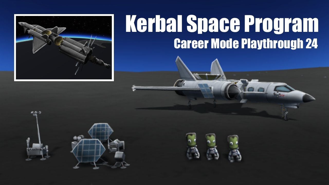 KSP Laythe SSTO and interplanetary transfer stage (ksp 1.9.1) - YouTube