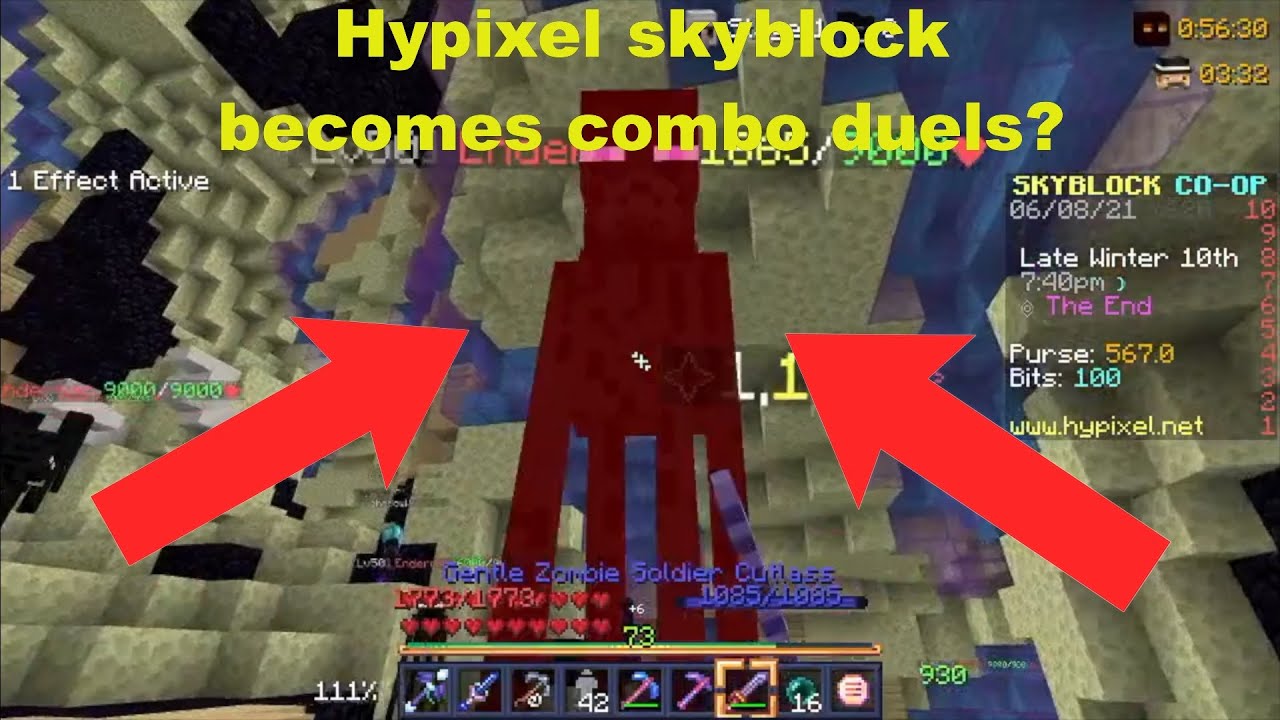 Hypixel skyblock becomes combo duels??? - YouTube