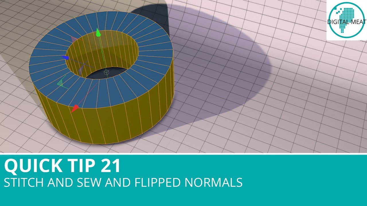 Quick Tip 21: Stitch And Sew And Flipped Normals - YouTube