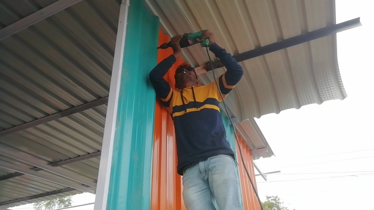 roofing sheet fitting टीन फिटींग Side colour roofing sheets fittings # ...