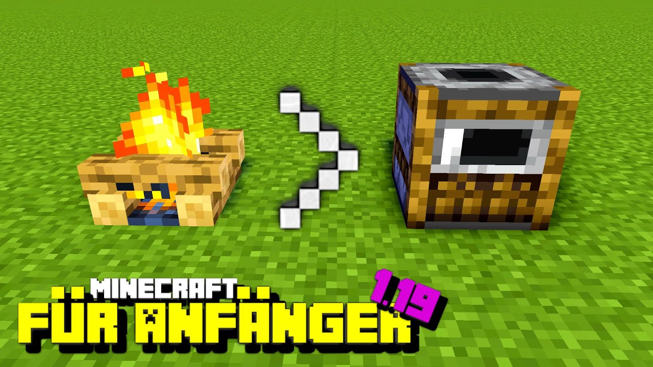 Lagerfeuer oder Räucherofen | Minecraft für Anfänger 1.19 #4 | LarsLP ...